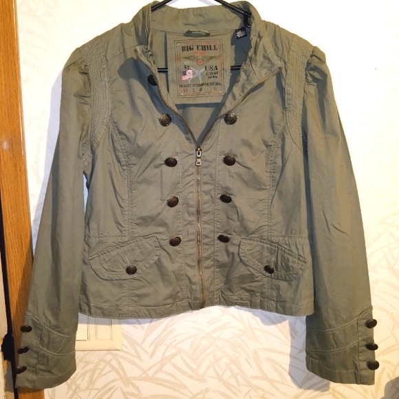 Big Chill | Jackets & Coats | Euc Vintage Big Chill Green Cropped ...